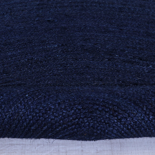 Latitude Run® Handmade Flatweave Jute/Sisal Navy Rug & Reviews | Wayfair