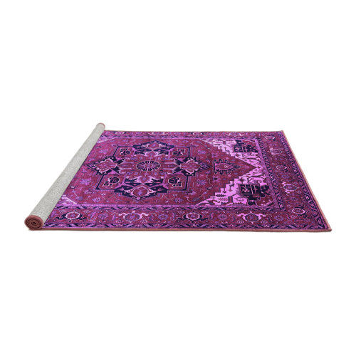 Bungalow Rose Machine Woven / Power Loomed Purple Rug | Wayfair