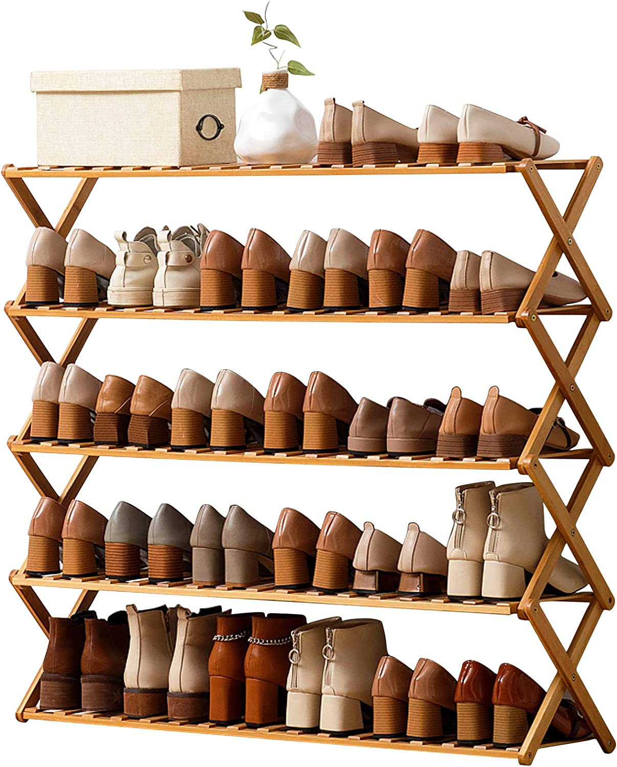 Rebrilliant Entryway 30 Pair Shoe Rack | Wayfair