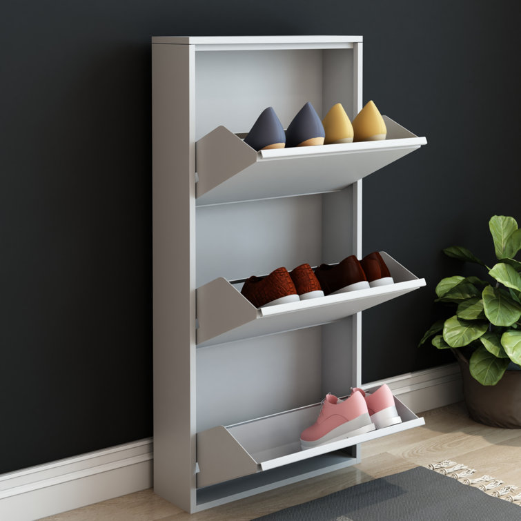 17 Stories 6 Pair Flip Down Shoe Storage | Wayfair.co.uk