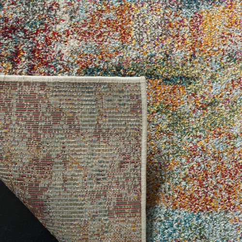 Trent Austin Design® Harrill Performance Teal/Orange Rug & Reviews ...