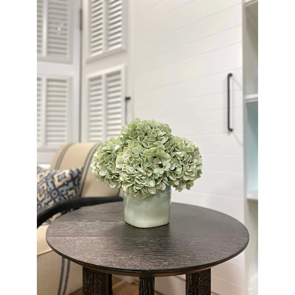 Primrue Hydrangea Arrangement in a Ceramic Pot | Wayfair