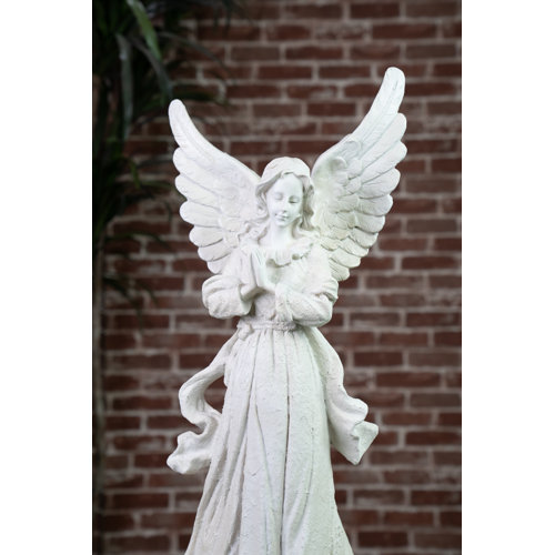 Hi-Line Gift Ltd. Standing Angel with Wings Up Statue & Reviews | Wayfair