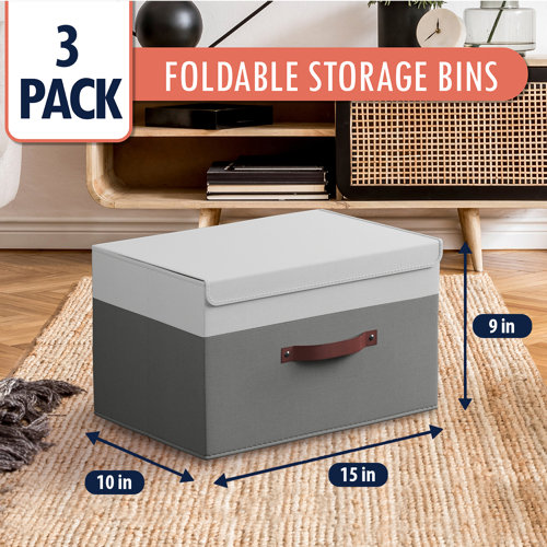 Latitude Run® Foldable Fabric Box Set & Reviews | Wayfair
