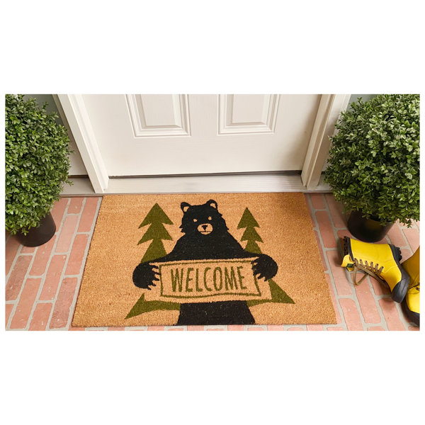 Bear-welcome-mat | Wayfair