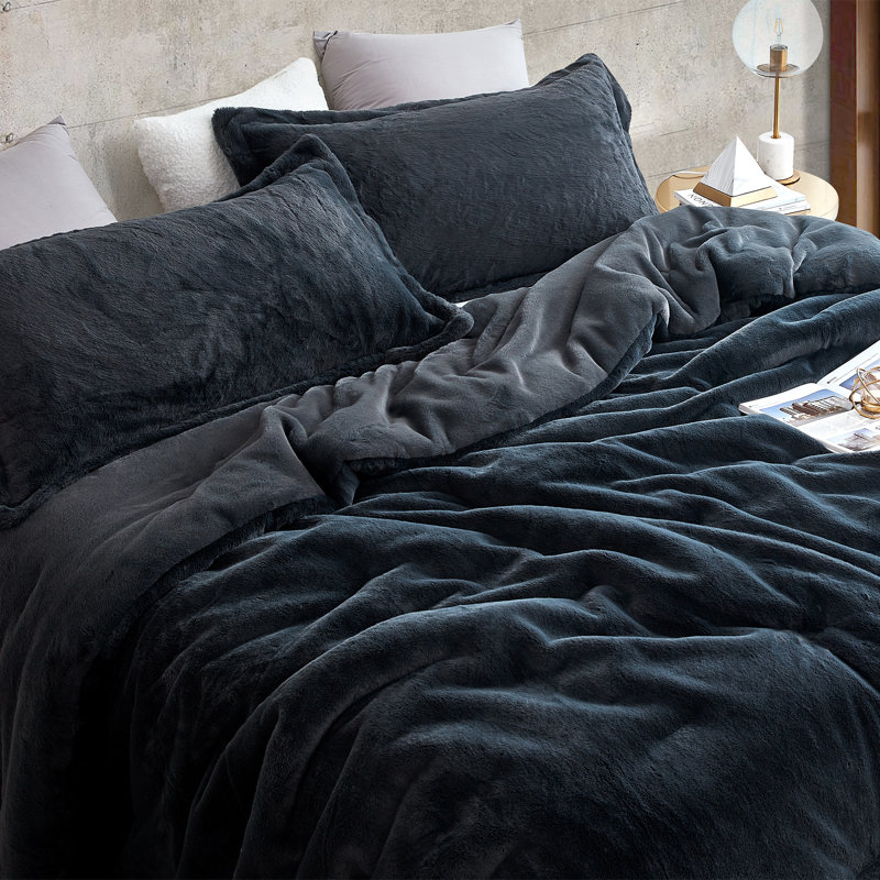 Coma Inducer Chunky Bunny Faded Black Faux Fur Coma Inducer Oversized ...