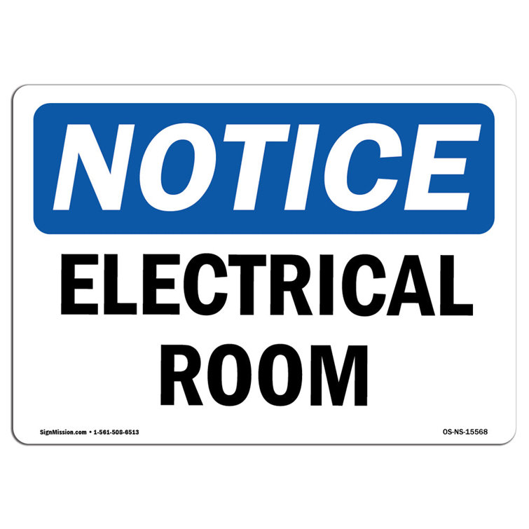 SignMission Electrical Room Sign | Wayfair
