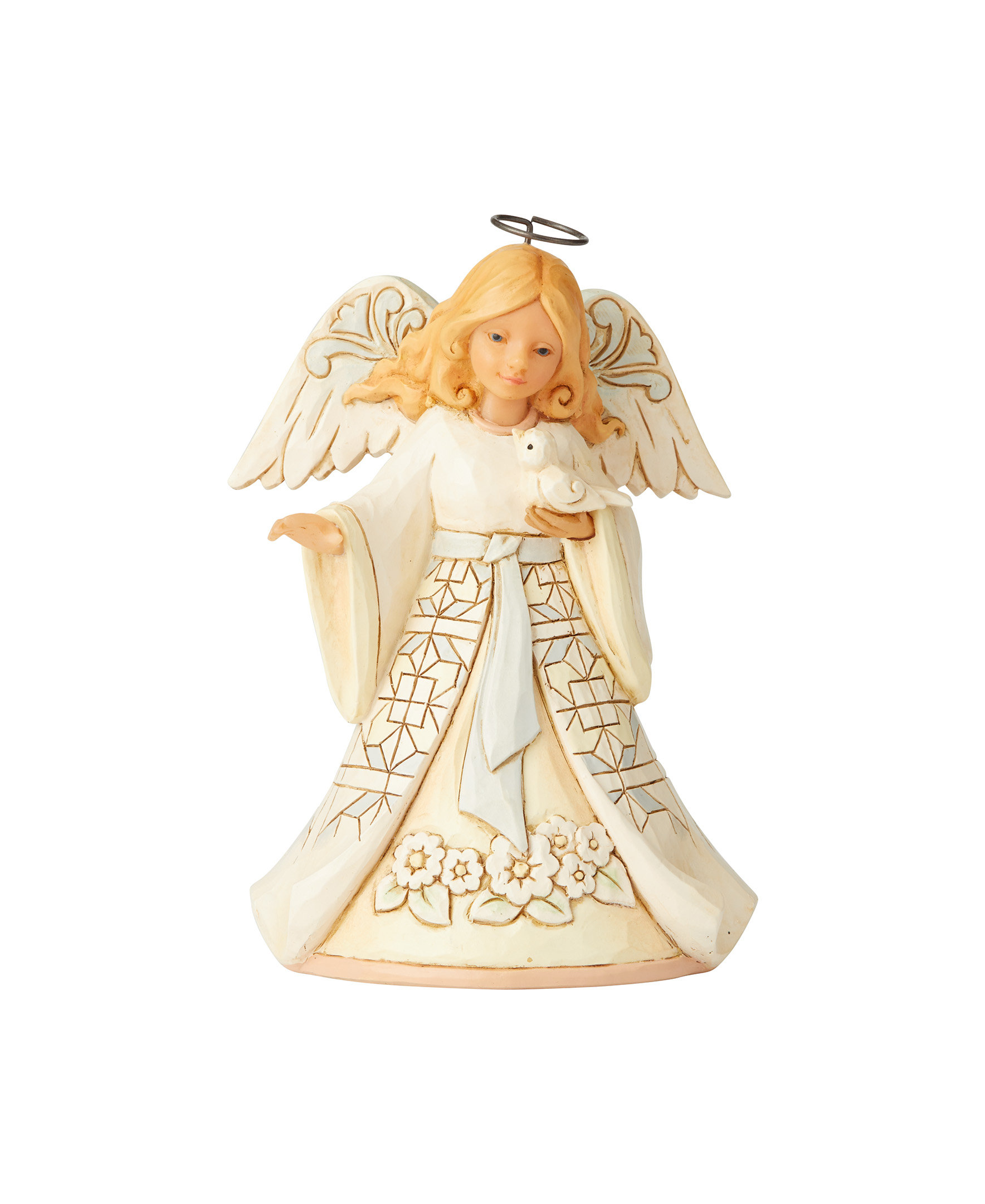 enesco Angel With Bird Figurine | Wayfair