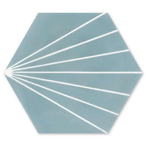 Villa Lagoon Tile Spark C 7.87" x 9.09" Cement Patterned Wall & Floor ...