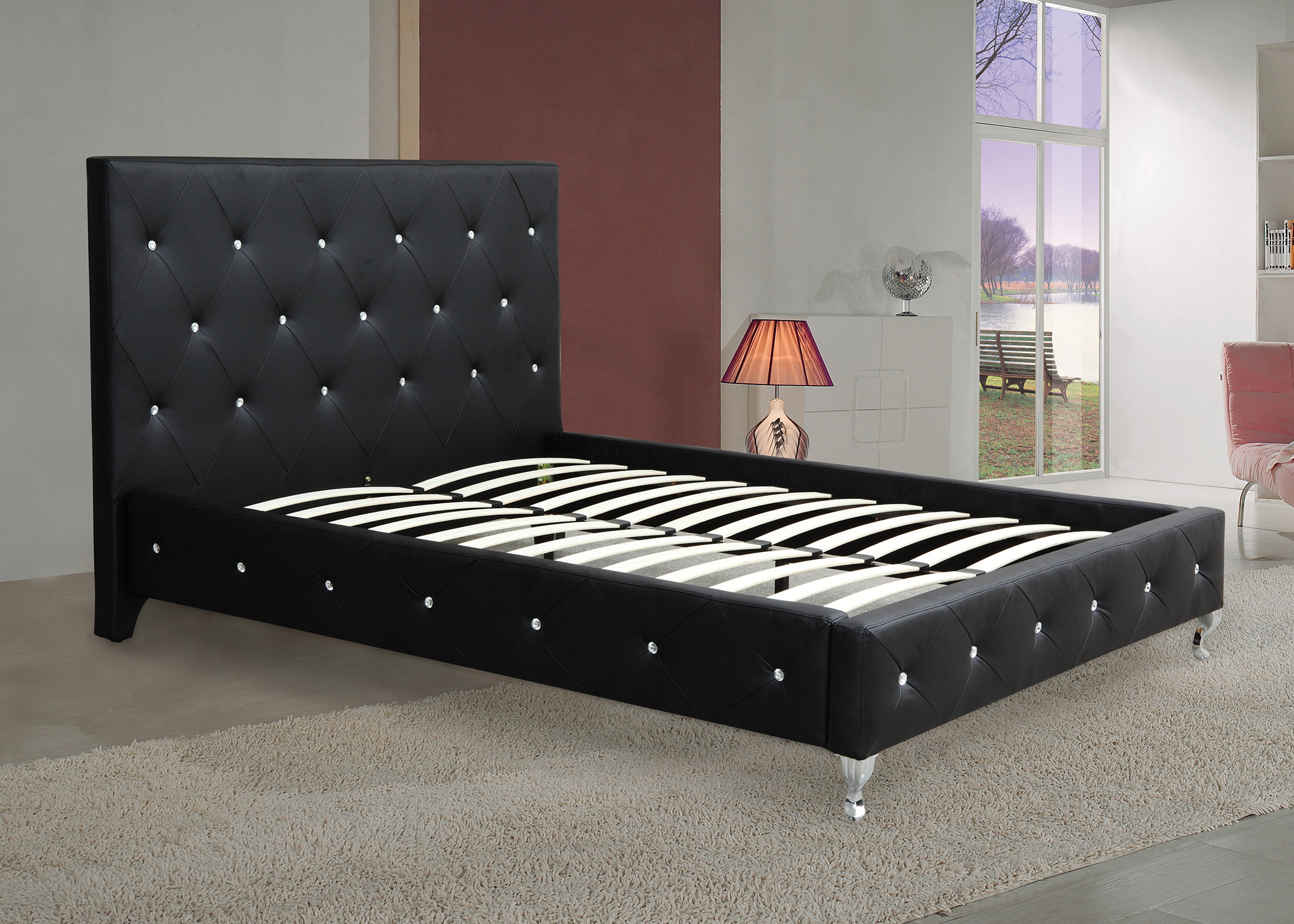 House of Hampton® Aime Upholstered Bed & Reviews | Wayfair