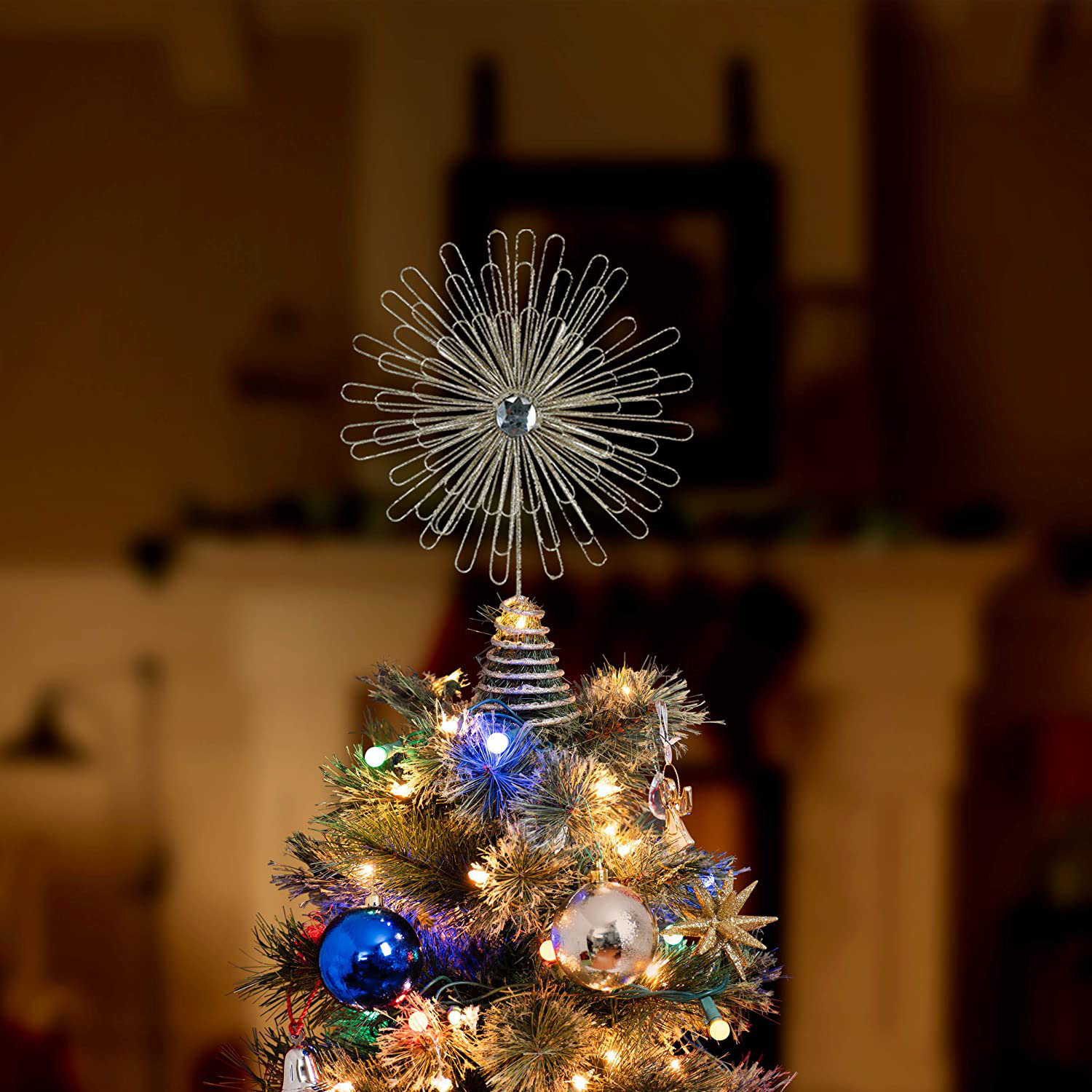 The Holiday Aisle® Flower Sunburst Tree Topper | Wayfair