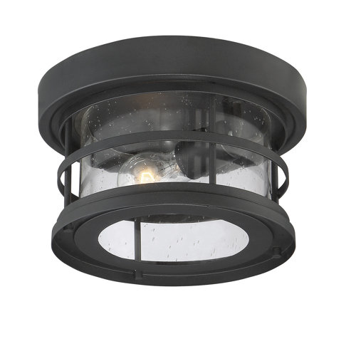 Beachcrest Home Abbotsford 1 - Bulb Outdoor Flush Mount & Reviews | Wayfair