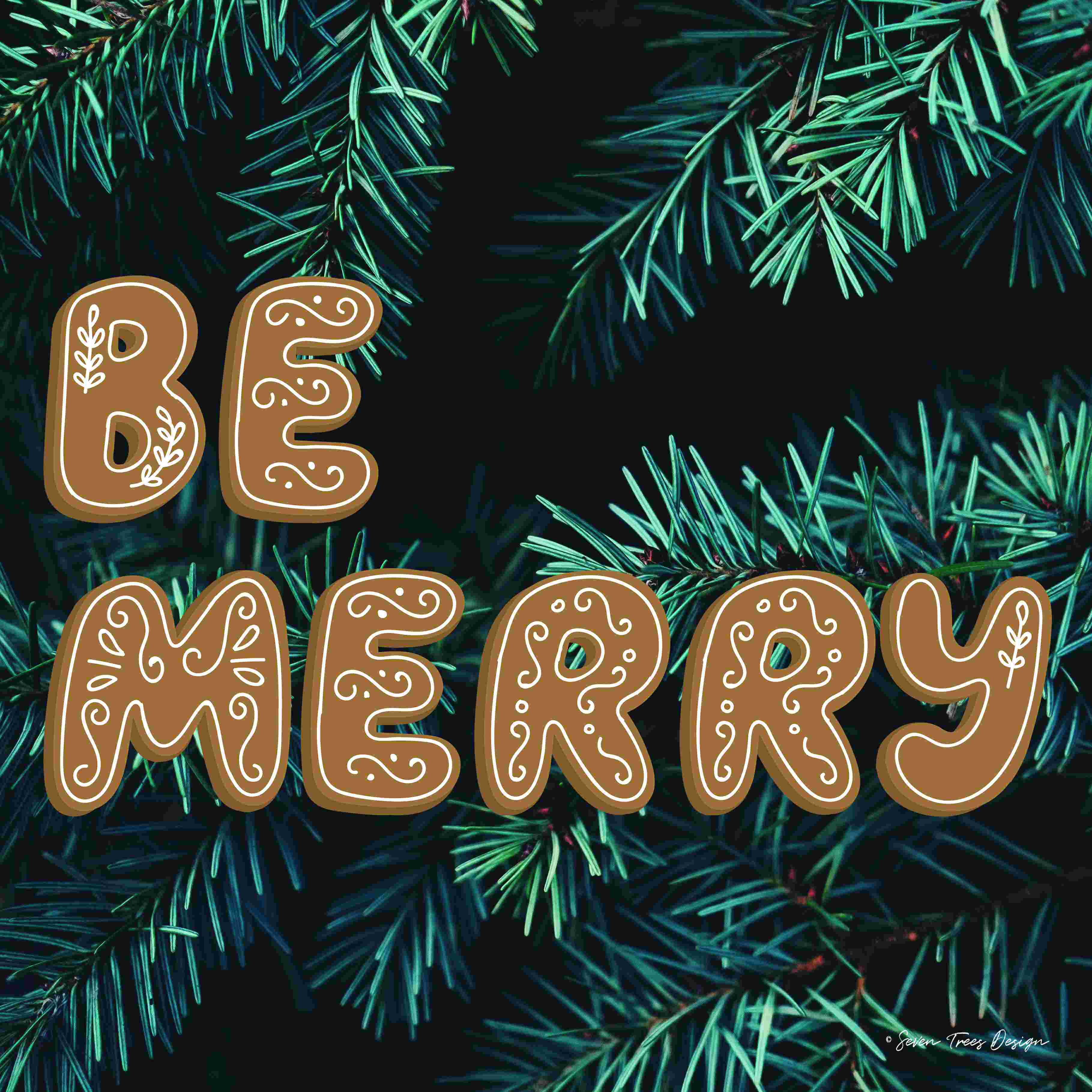 The Holiday Aisle® Gingerbread Be Merry - Wrapped Canvas Textual Art ...