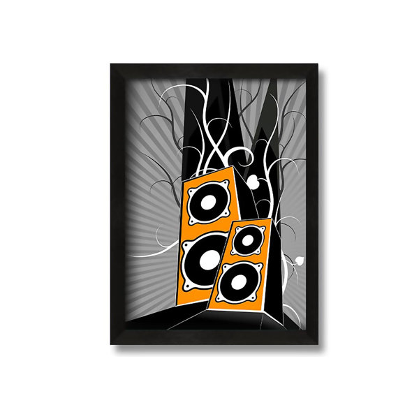 Ophelia & Co. Speaker Sounds Framed Print - Picture Frame Graphic Art ...