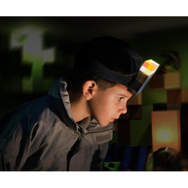 Ukonic Minecraft Torch Headlamp Light with Adjustable Headband Figurine ...