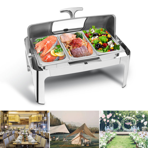 Prep & Savour 3-Tray 14.3QT Chafing Dish | Wayfair
