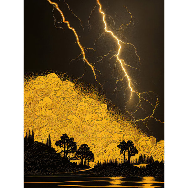 Thunder And Lightning Art | Wayfair.co.uk