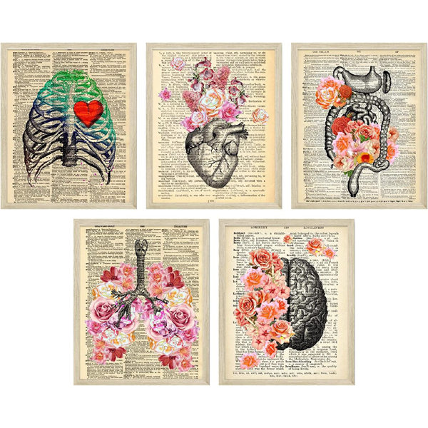 Trinx 5 Piece Unframed Graphic Art Set | Wayfair