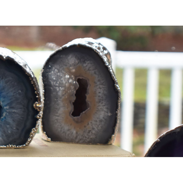 Rosdorf Park Gerdie Geodes Electroplating Agate Sculpture & Reviews ...