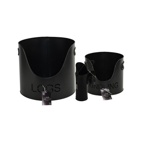 Metro Lane Alan-James Steel Log Carrier | Wayfair.co.uk