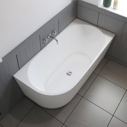 A&E Bath and Shower 59'' x 29.5'' Corner Soaking Acrylic Bathtub | Wayfair