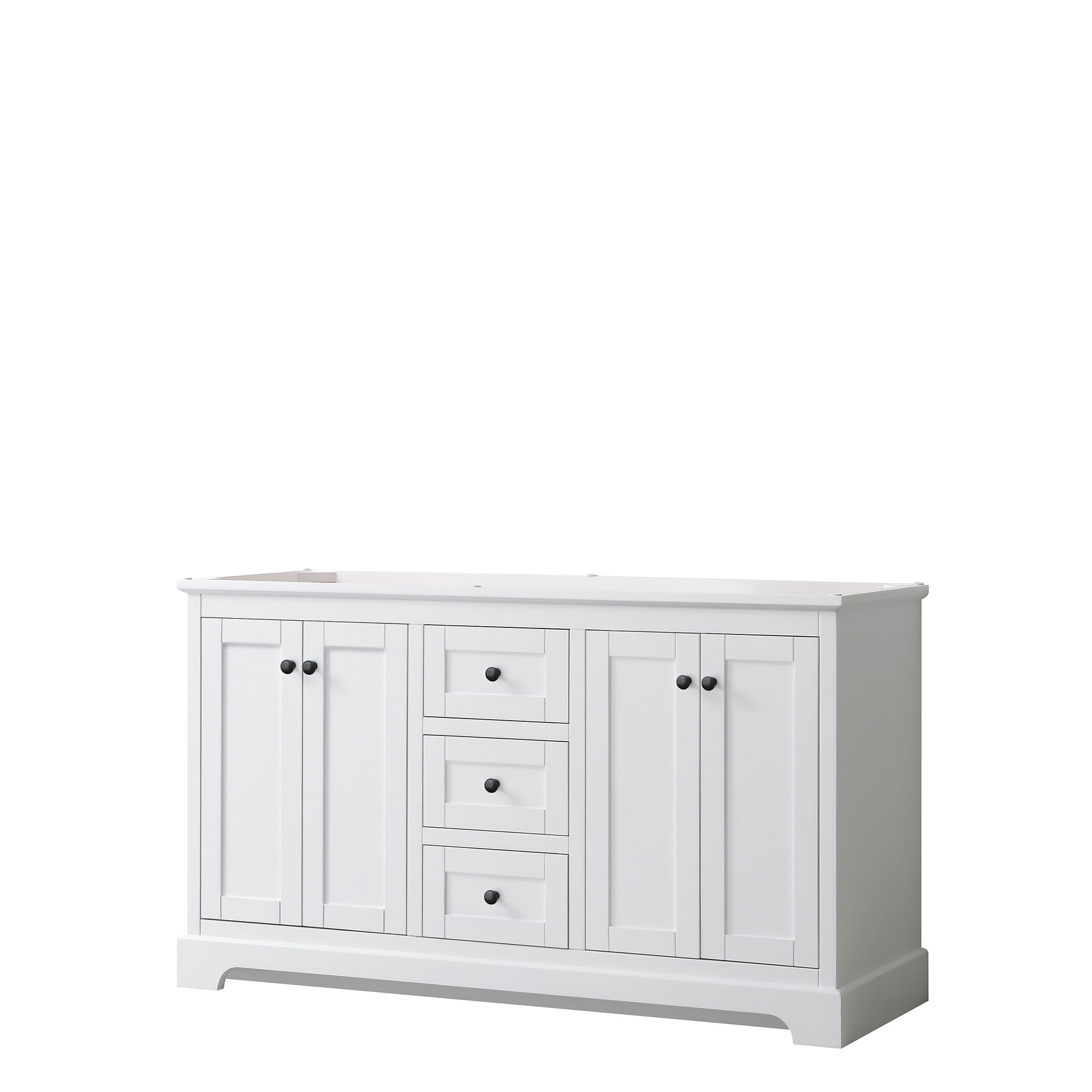 Wyndham Collection Avery 59" Double Bathroom Vanity Base Only | Wayfair