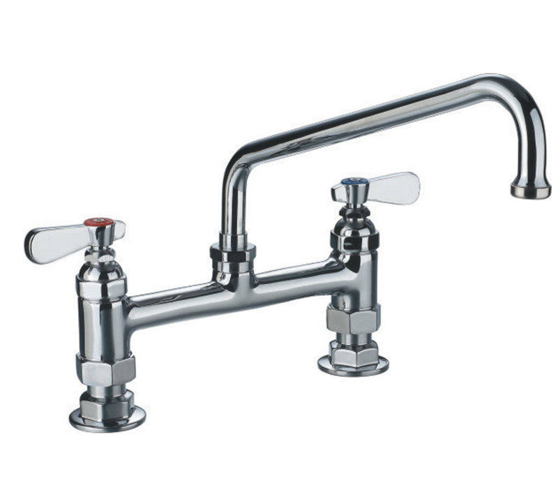 Whitehaus Collection Laundry Double Handle Utility Bridge Faucet with ...
