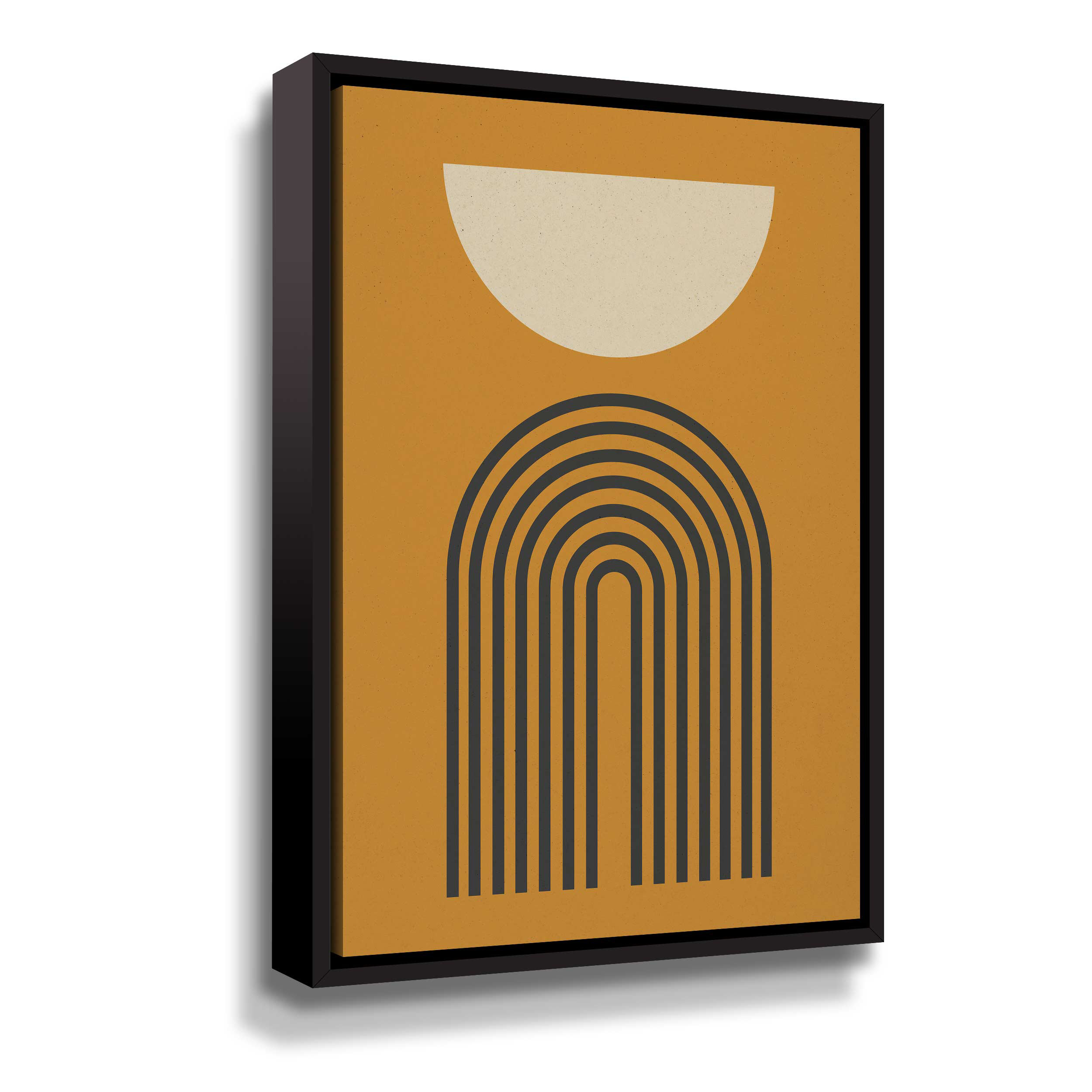Wrought Studio Moon Over Arch Moon Over Arch - Print on Canvas | Wayfair