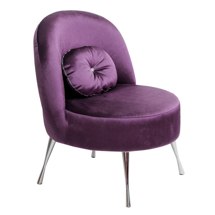 HappyBarok Glamour Upholstered Accent Chair & Reviews | Wayfair.co.uk