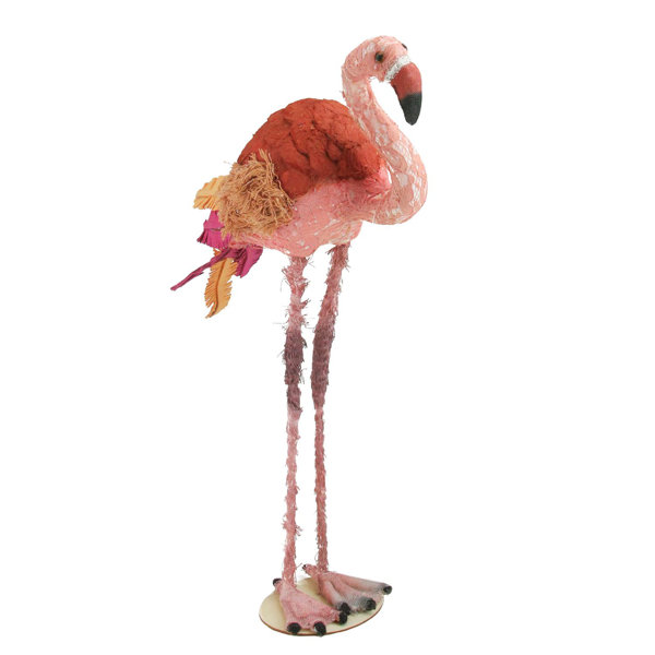 Northlight 21.5" Tropical Textured Pink Flamingo Table Top Decoration ...