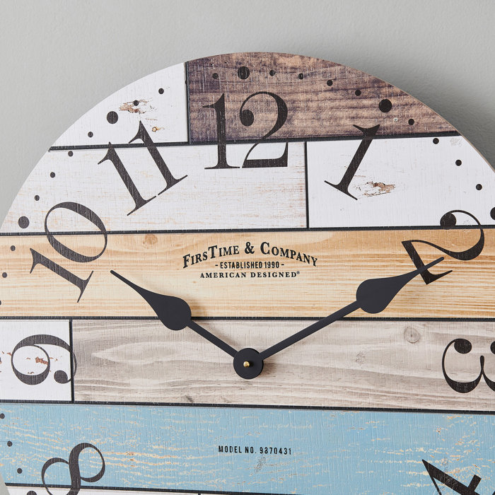 August Grove® Mullewa Wood Wall Clock & Reviews | Wayfair