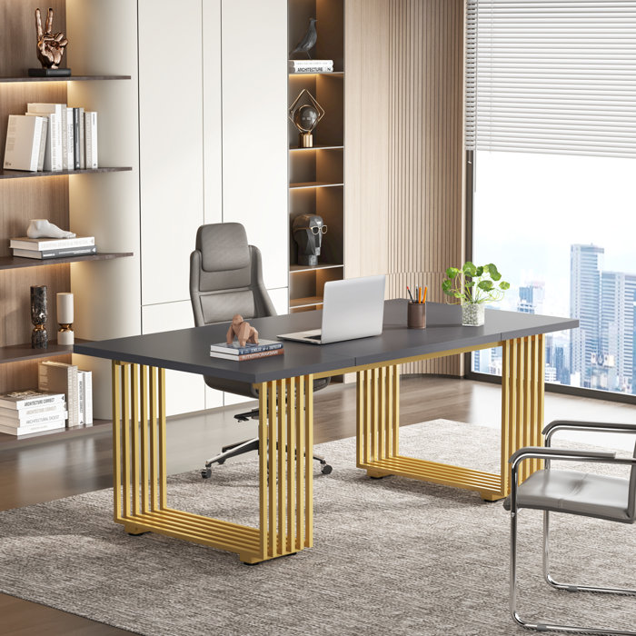 Mercer41 Ewyn 70.86'' Desk & Reviews | Wayfair