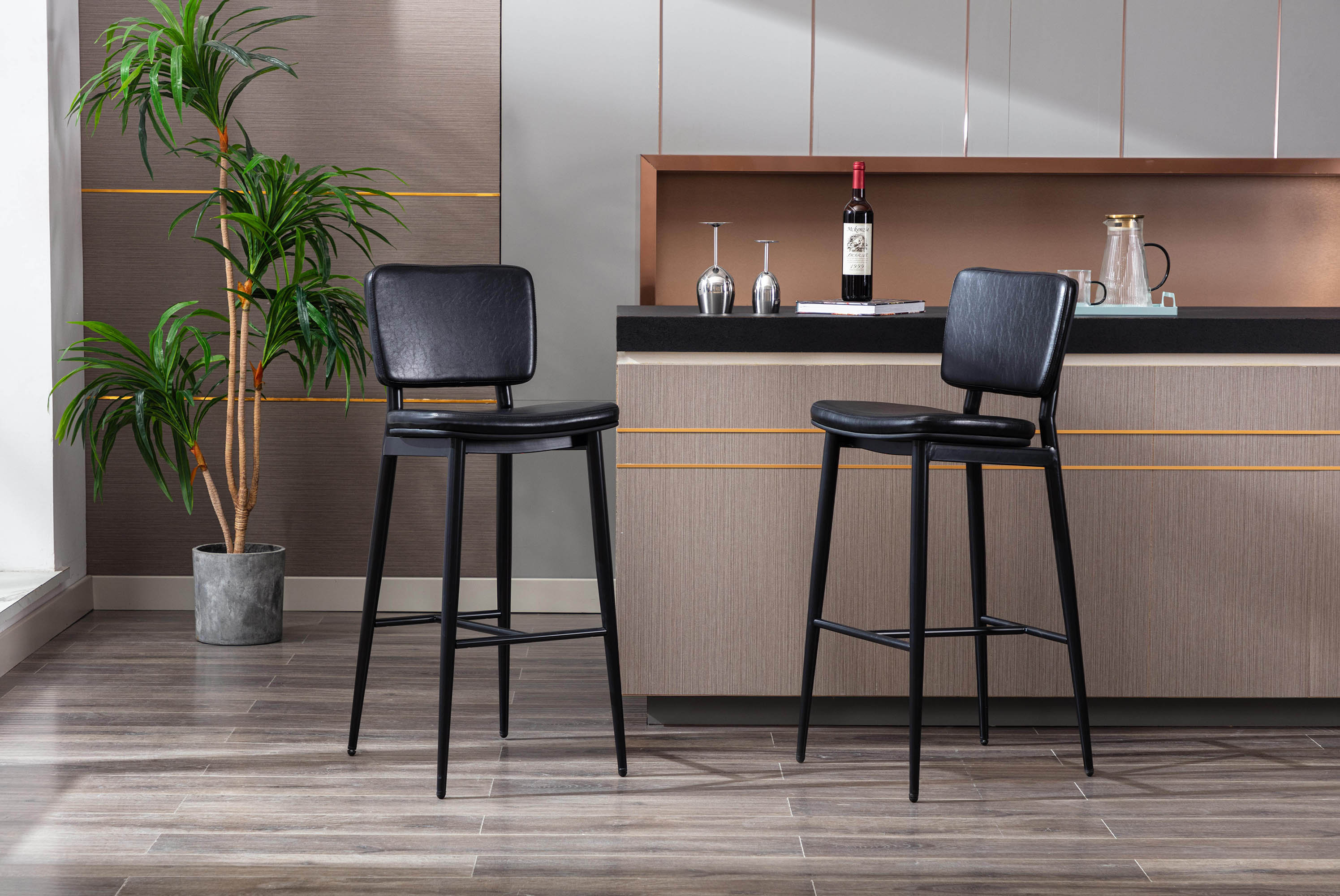 Corrigan Studio® Mori Polyurethane Bar Stools | Wayfair