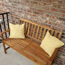 Highland Dunes Royce Acacia Outdoor Bench & Reviews | Wayfair