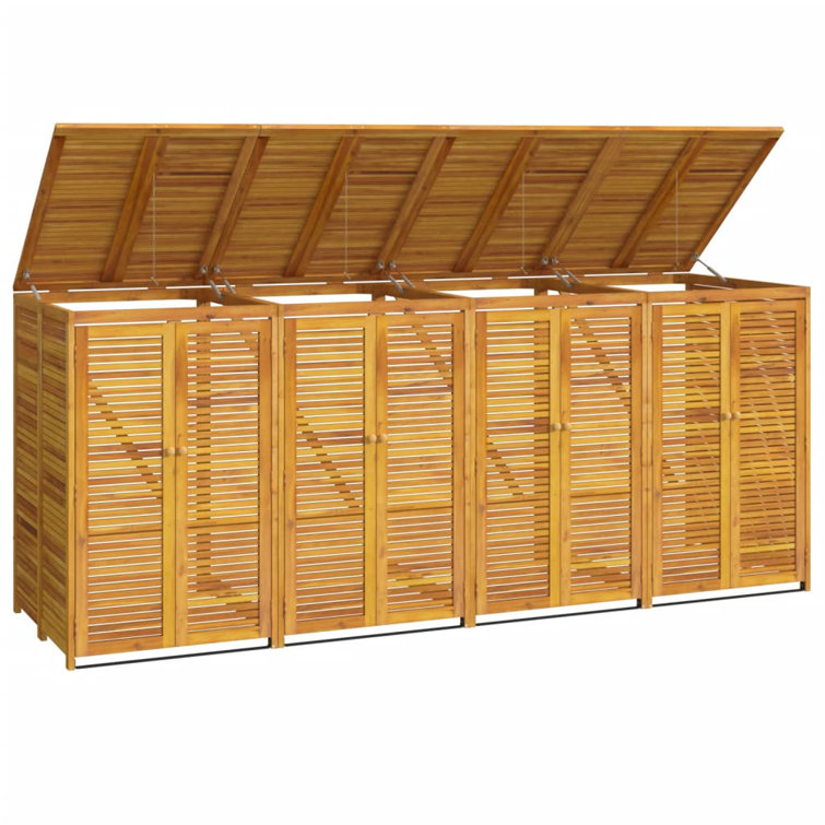 Dakota Fields Avdije Wooden Double Bin Store | Wayfair.co.uk