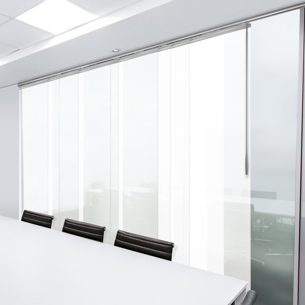 Rod Desyne Winter 7-panel Single Rail Panel Track Extendable 110"-153"w ...