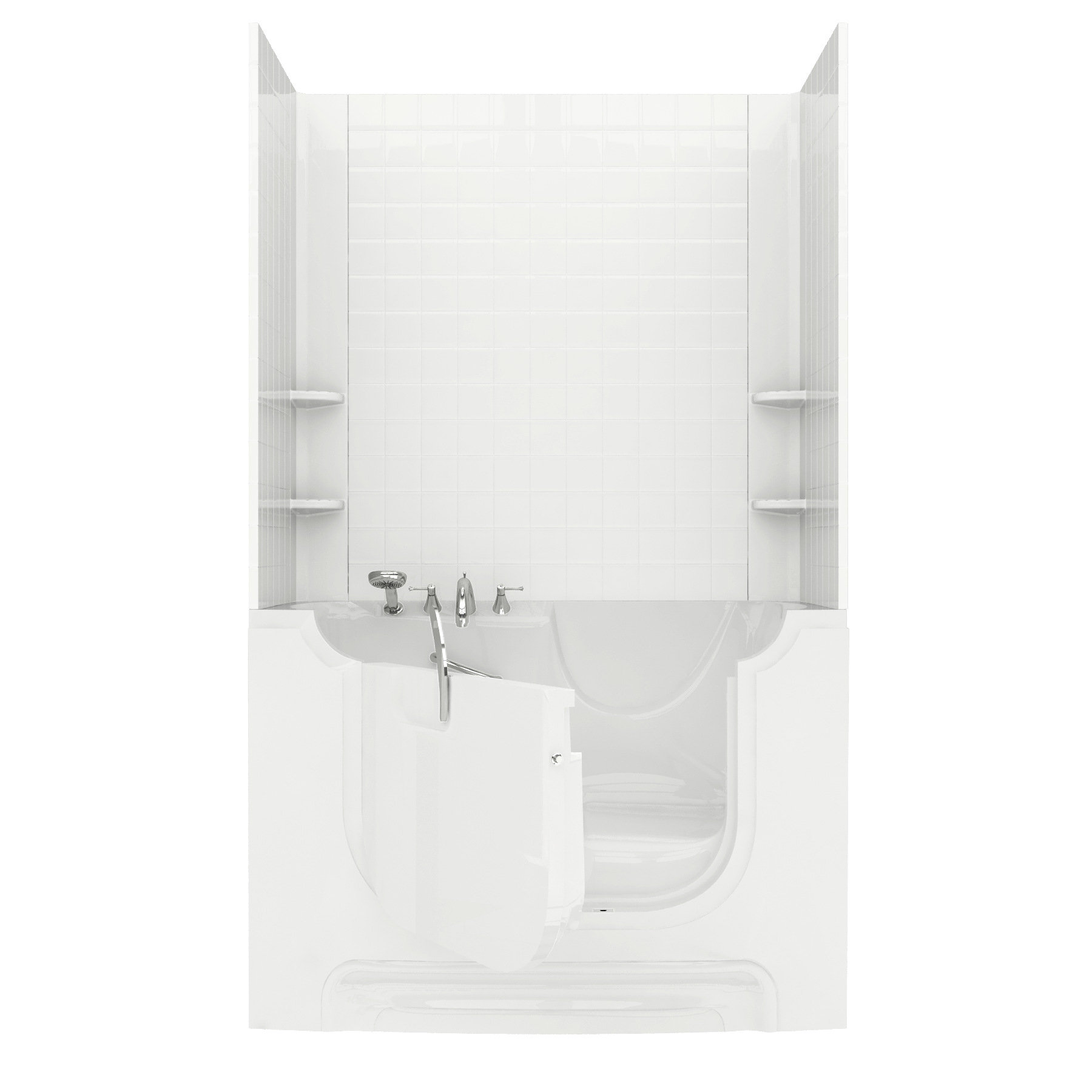 Therapeutic Tubs Handitub 60'' x 30'' Walk-In Soaking Fiberglass ...