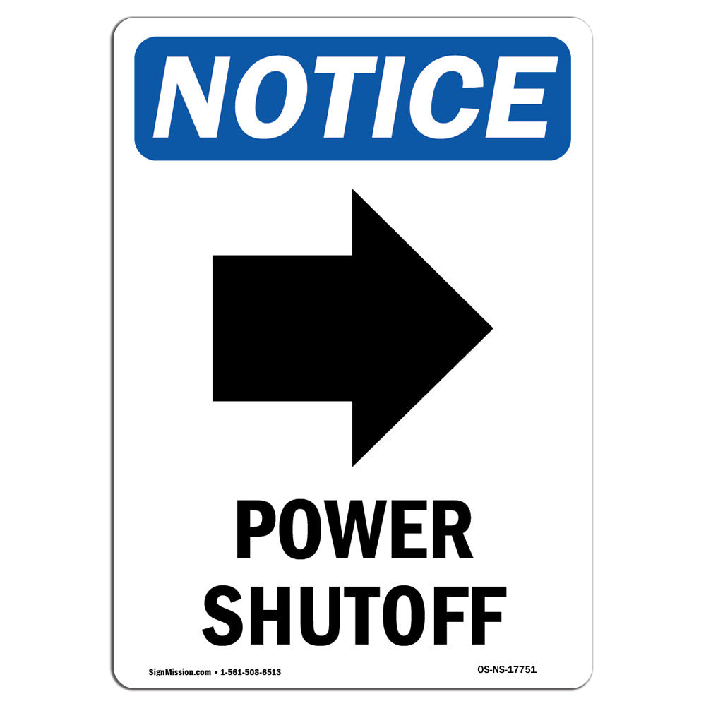 SignMission Power Shutoff Sign with Symbol | Wayfair