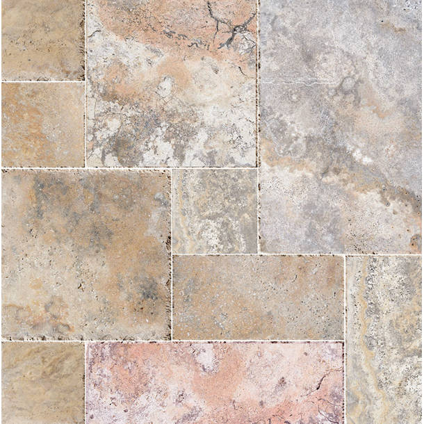 Parvatile Scabos 2" x 4" Travertine Brick Joint Mosaic Wall & Floor ...