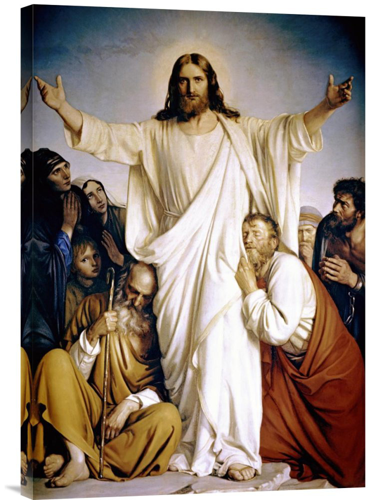 Global Gallery Christ The Consoler by Carl Bloch - Wrapped Canvas ...