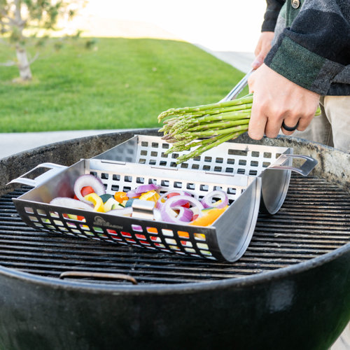 BBQ Dragon Rolling Grill BBQ Basket & Reviews | Wayfair