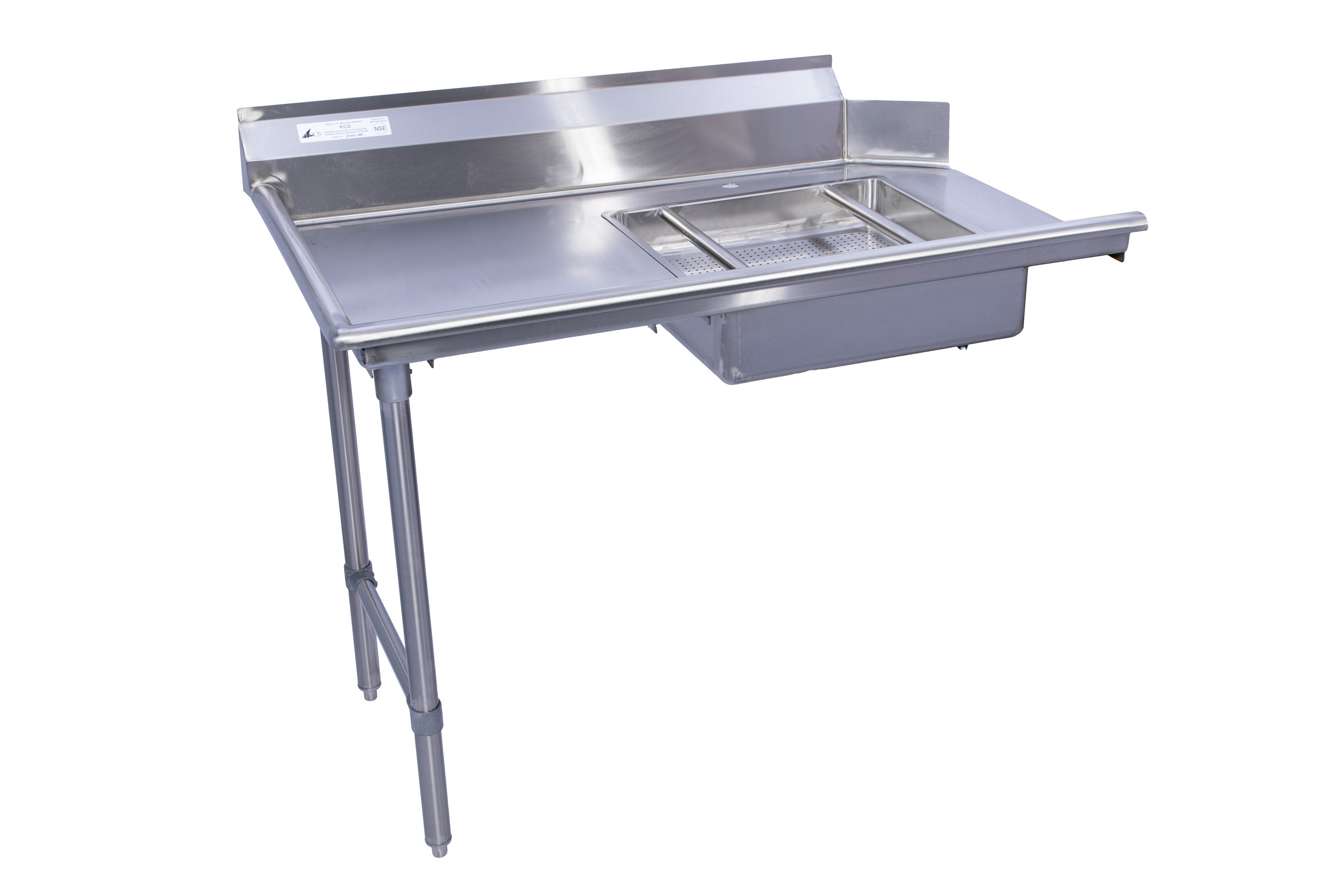 Restaurant Supply Depot 120" L x 30" W Free Standing Drainboard | Wayfair