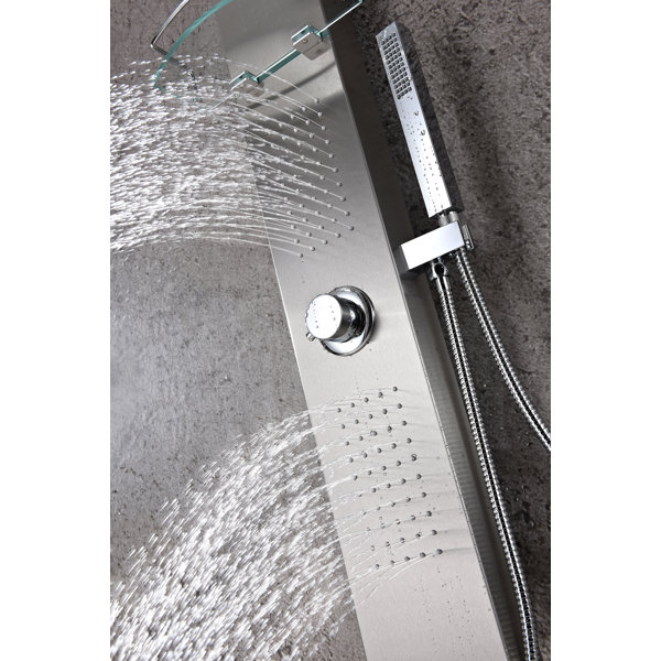 ANZZI Coastal 43.31" Shower Panel with Fixed Shower Head & Reviews ...