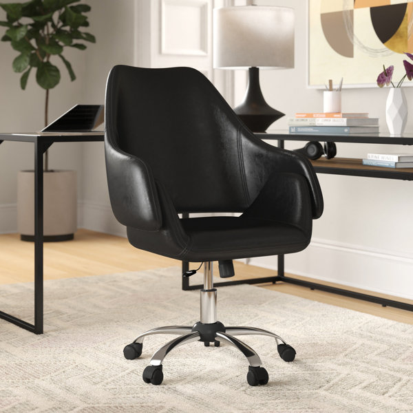 George Oliver Dayleen Home and Office Upholstered Mid-Back Office Chair ...