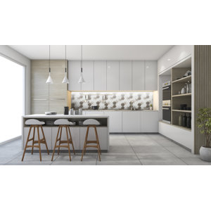 Mango Tile 10" x 12" Marble Novelty Mosaic Wall & Floor Tile & Reviews ...