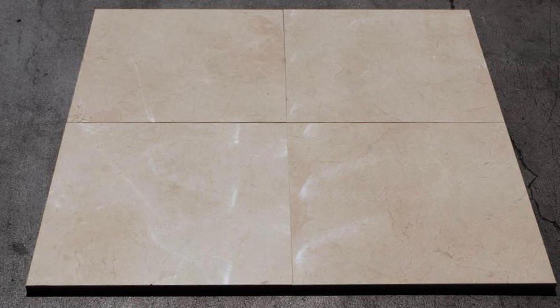 Stone & Tile Shoppe, Inc. Crema 18" x 18" Marble Marble Look Wall ...
