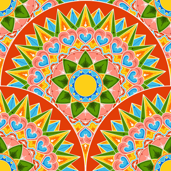 Bungalow Rose Costa Rica Pattern by - Wrapped Canvas Graphic Art | Wayfair