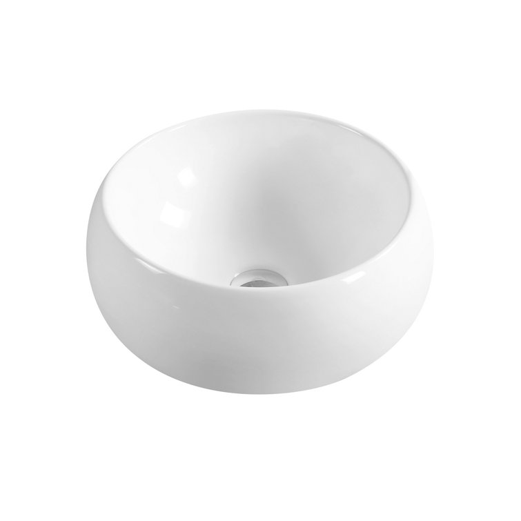 Belfry Bathroom Ceramic Domed Round Countertop Basin | Wayfair.ie