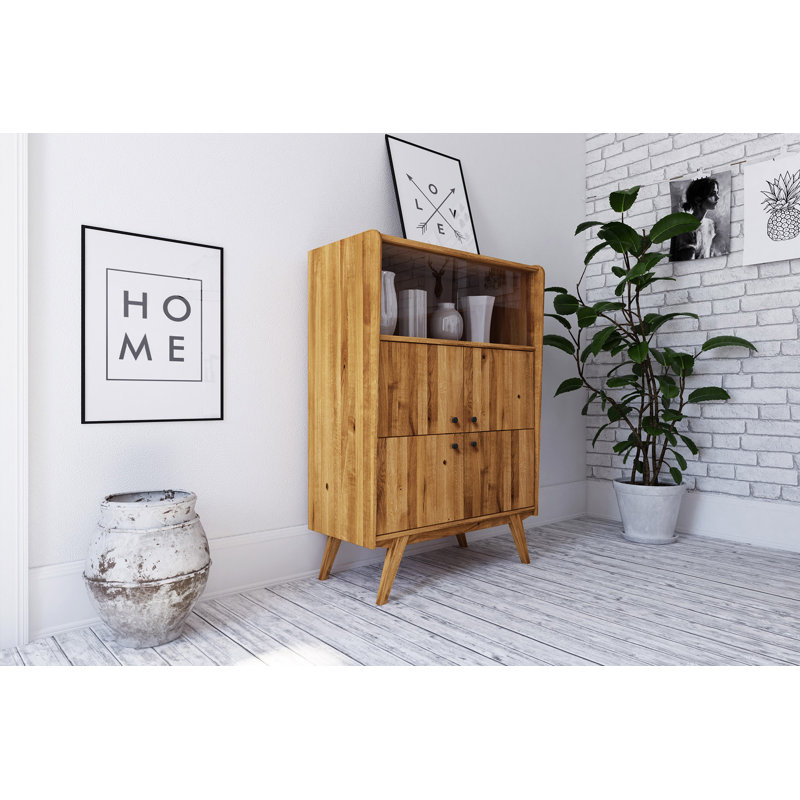 Union Rustic Charing 100Cm Wide Beech Solid Wood Sideboard | Wayfair.co.uk