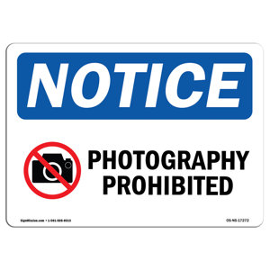 SignMission Photography Prohibited Sign | Wayfair